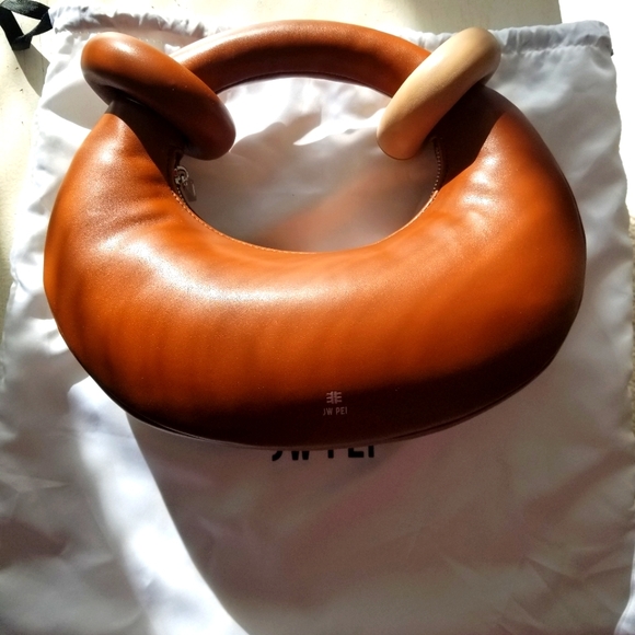 JW PEI | Bags | Abacus Top Handle Purse Brown Jw Pei Vegan Leather ...